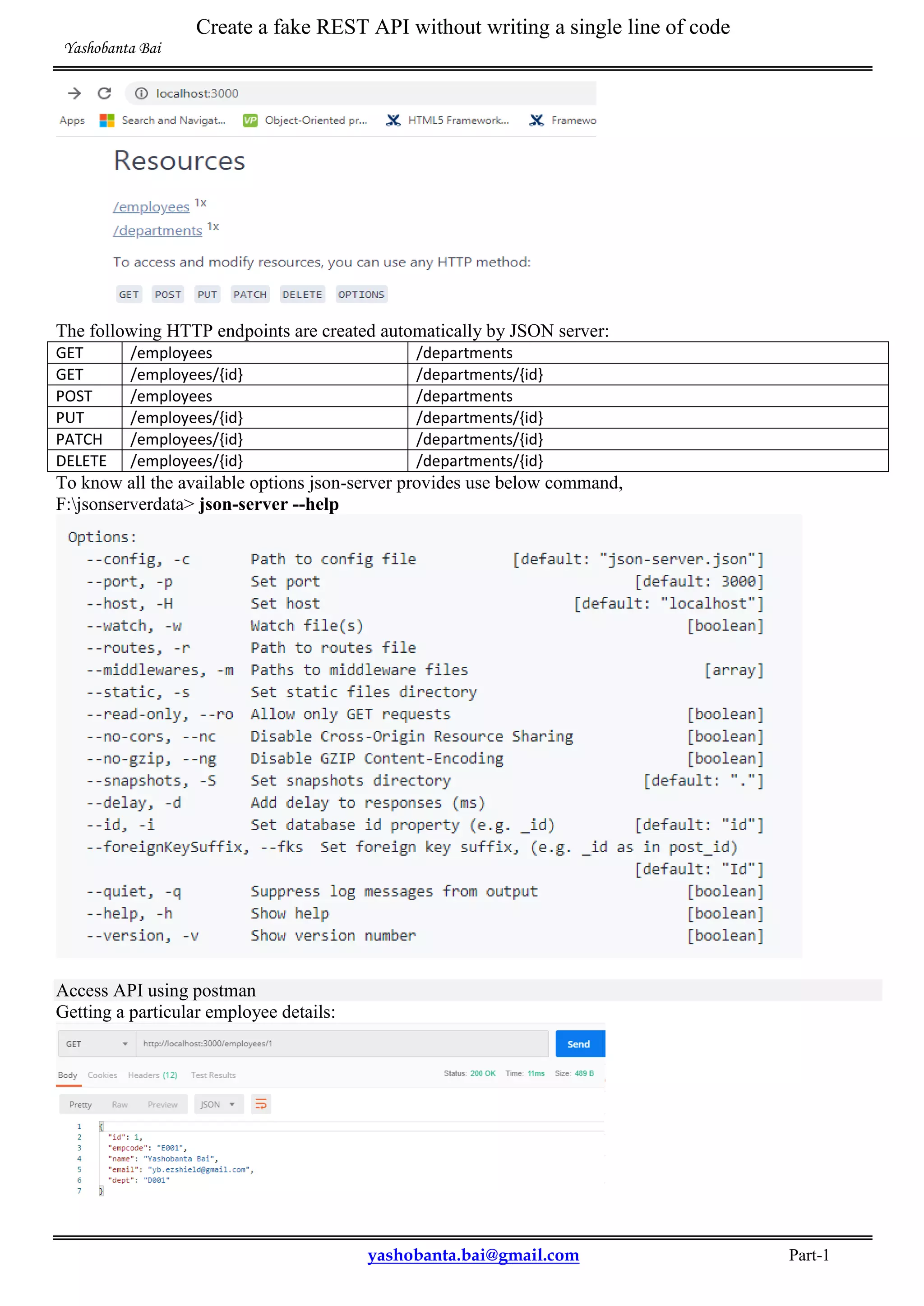 Create A Fake Rest Api Without Writing A Single Line Of Code Pdf