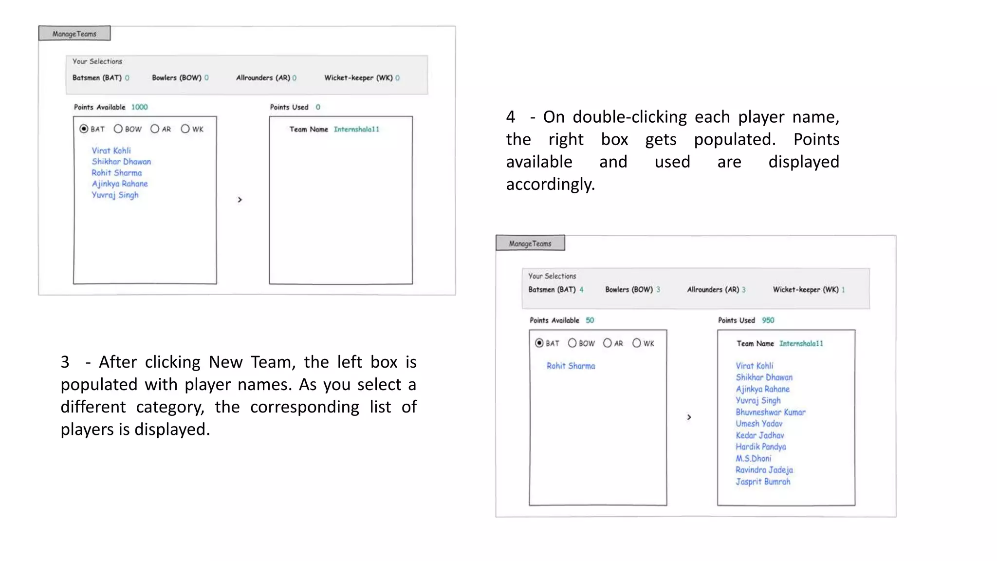 Create a fantasy cricket game in python.ppt