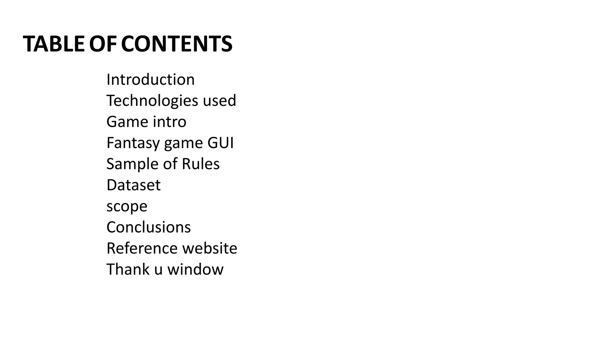 Create a fantasy cricket game in python.ppt
