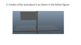 Creating a Flag using nCloth by Autodesk of Maya | PPT