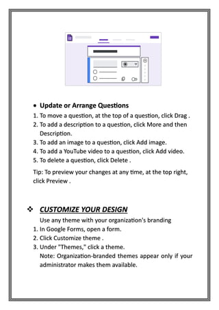 Google Form Making Step By Step Guide By LAKSHYA | PDF