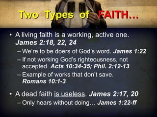 Create a living faith | PPT