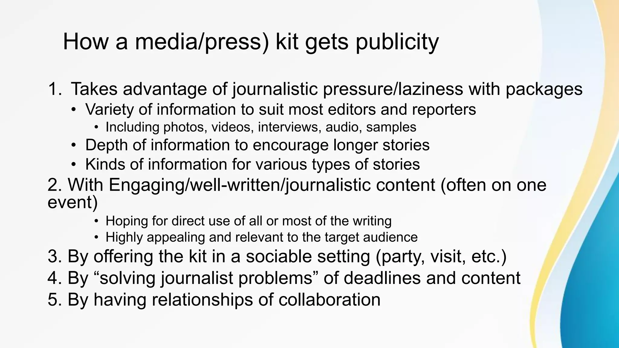 Create a media kit | PDF