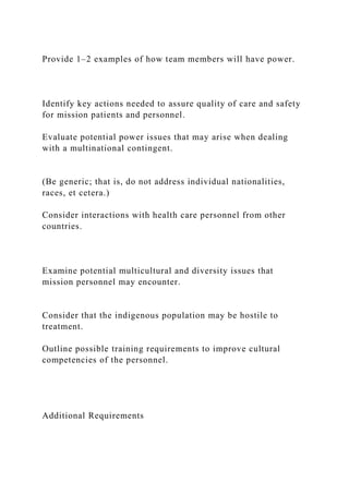 Create an 8–10-slide mobilization plan PowerPoint presentation (with ...