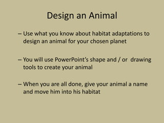 Create an animal | PPT