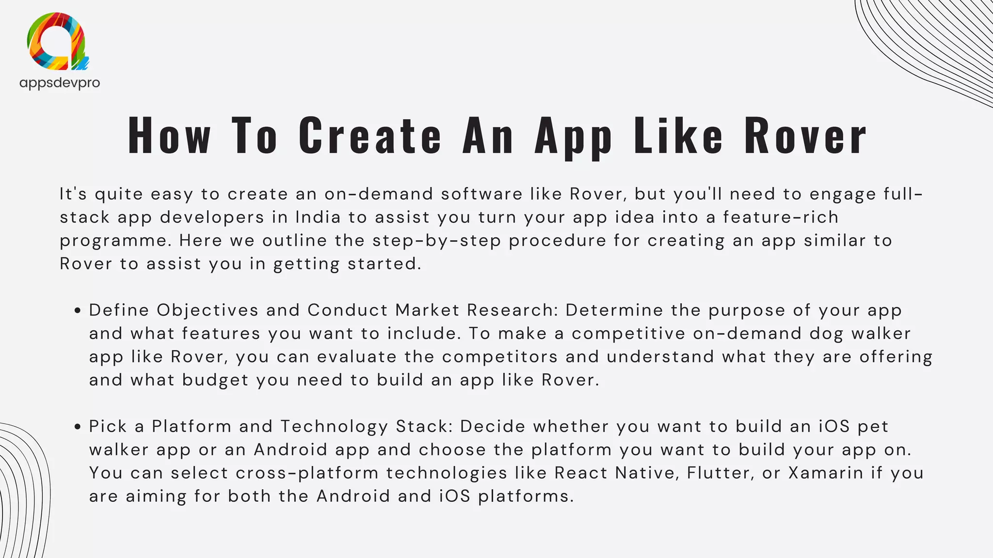 Building an On-Demand Pet Care App like Rover - AppsDevPro | PDF