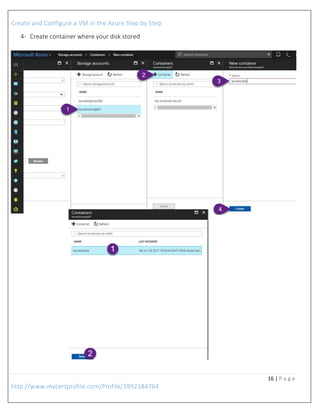 Create and Configure Windows Server 2016 VM in the Azure Step by Step | PDF