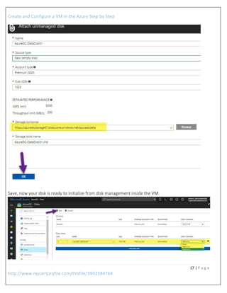 Create and Configure Windows Server 2016 VM in the Azure Step by Step | PDF