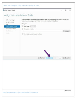 Create and Configure Windows Server 2016 VM in the Azure Step by Step | PDF