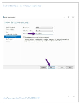 Create and Configure Windows Server 2016 VM in the Azure Step by Step | PDF