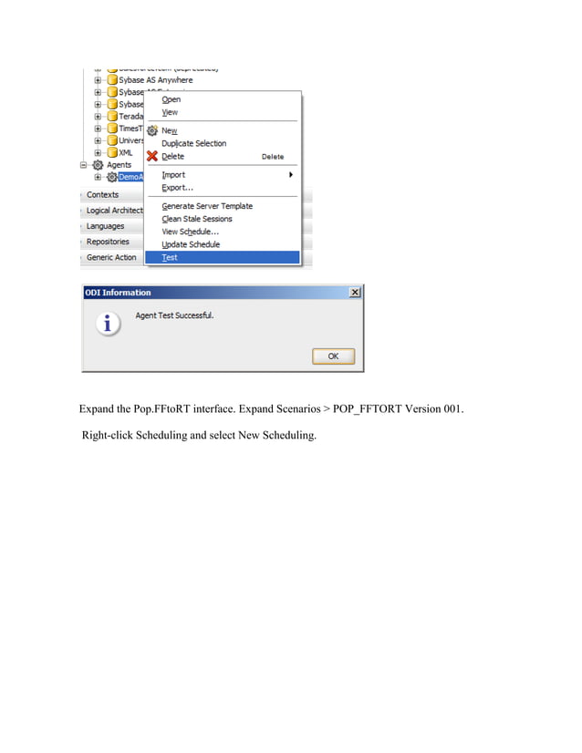 Create and Schedule scenario with ODI 11g | DOCX | Computing | Technology & Computing