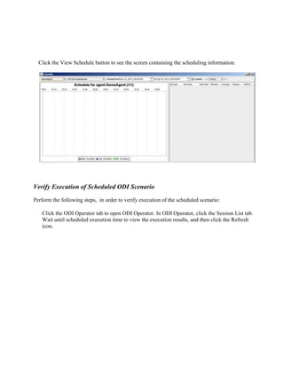 Create and Schedule scenario with ODI 11g | DOCX