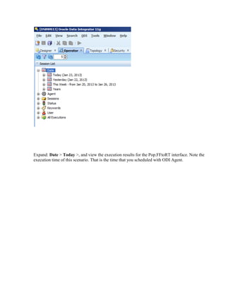 Create and Schedule scenario with ODI 11g | DOCX