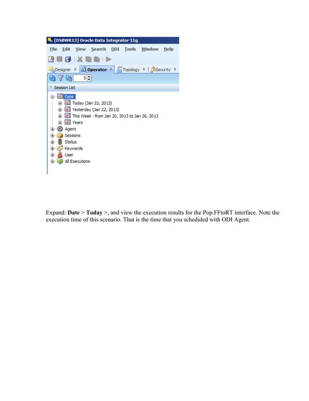 Create And Schedule Scenario With Odi 11g Docx Computing Technology And Computing