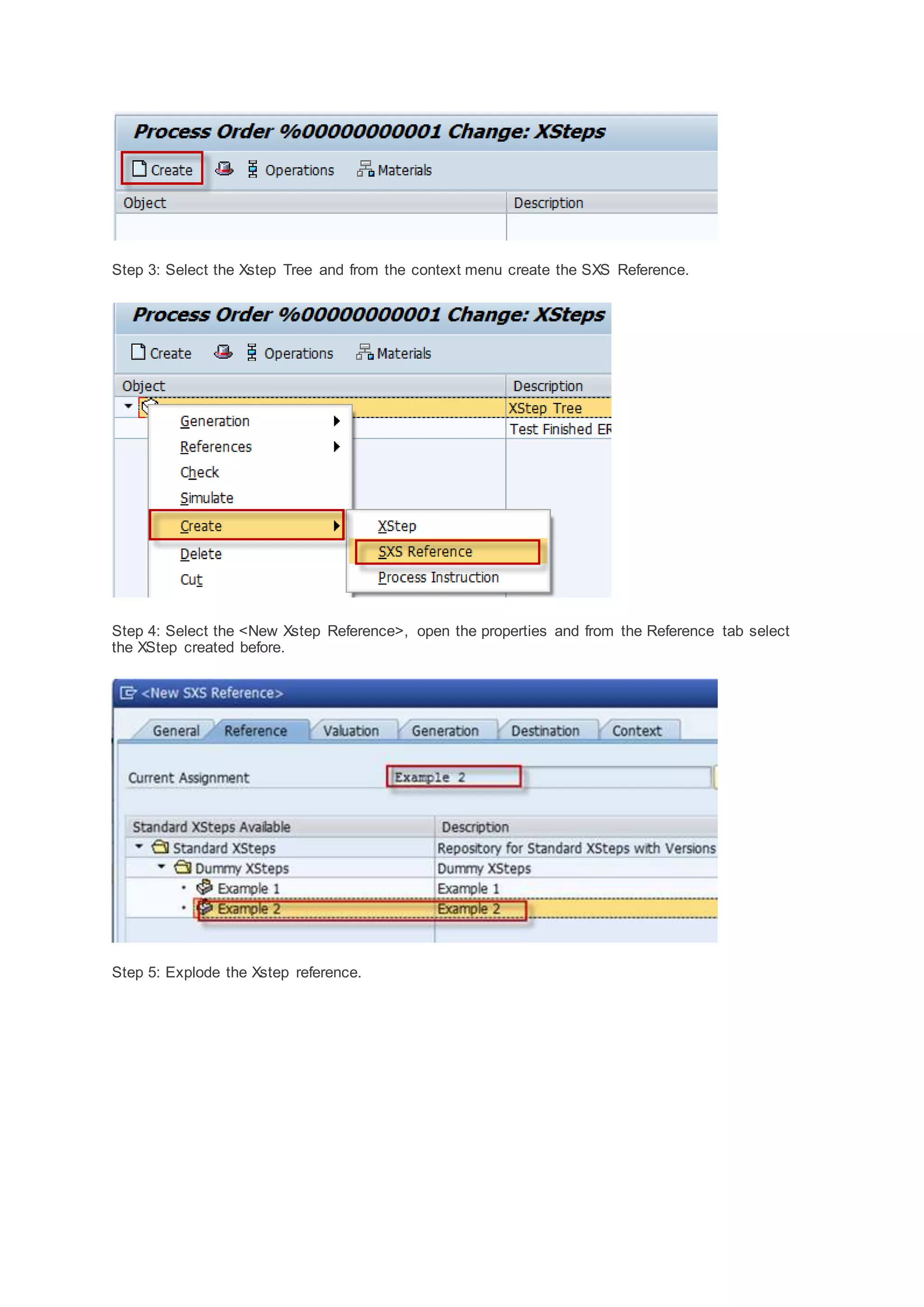 Create and test a basic xstep in standard xstep repository | DOCX