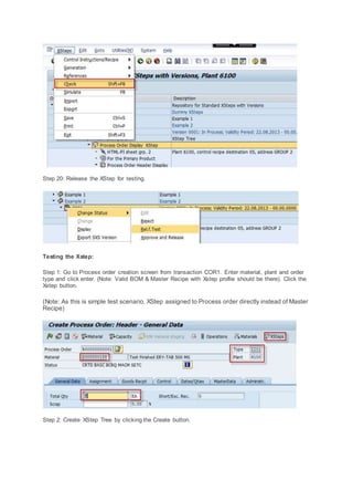Create and test a basic xstep in standard xstep repository | DOCX