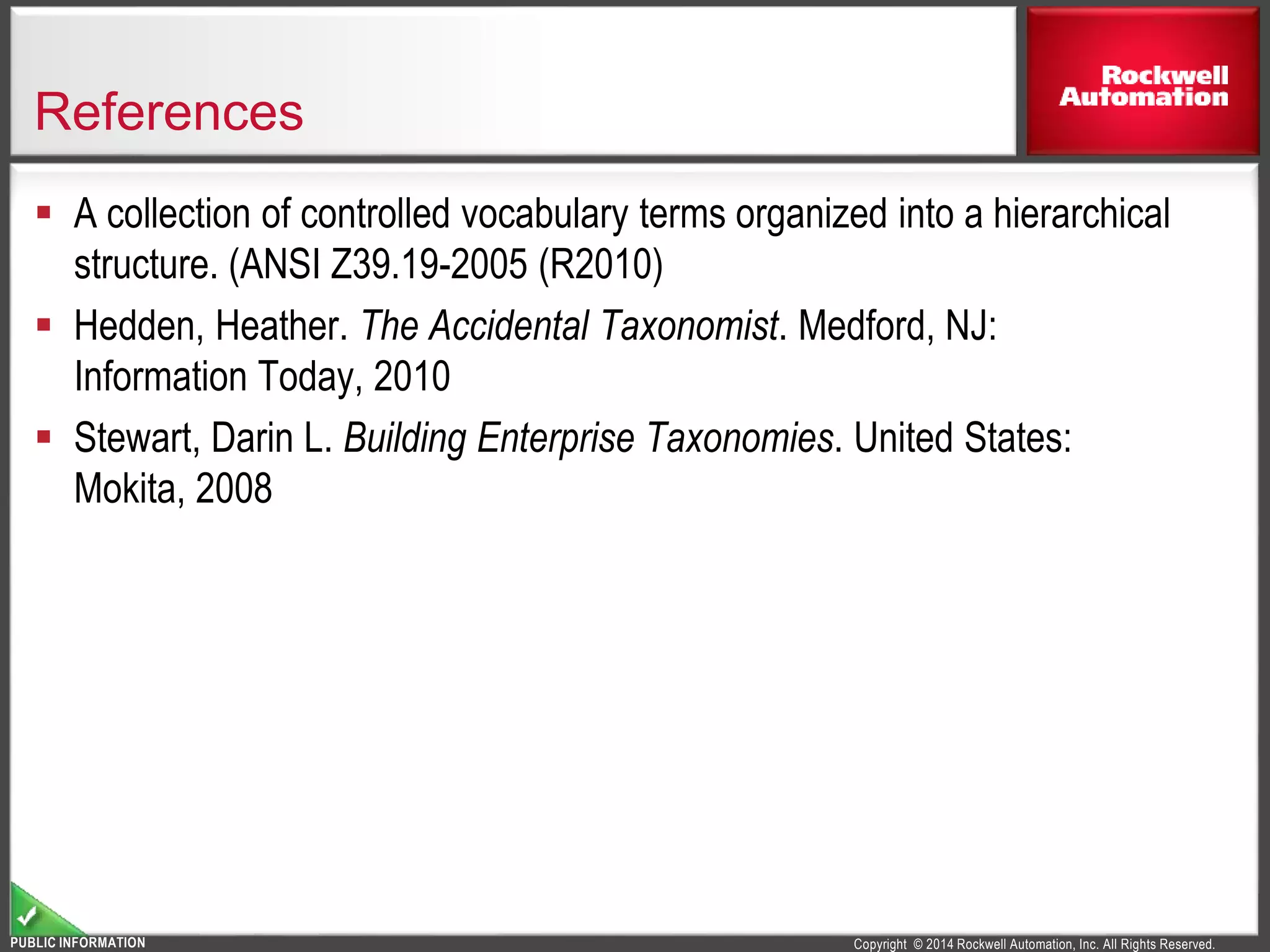 Create and use functional taxonomy | PPT
