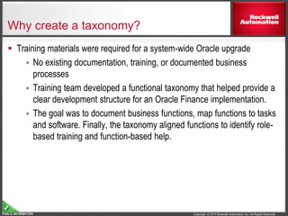 Create and use functional taxonomy | PPTX