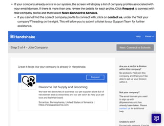 Faculty & Staff Handshake Account Access - Howard University | PDF