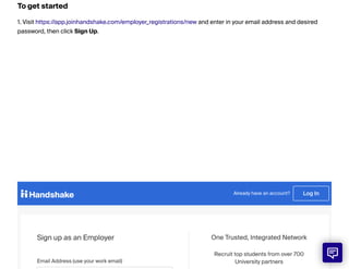 Faculty & Staff Handshake Account Access - Howard University | PPT