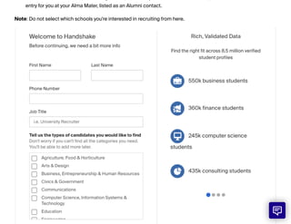 Faculty & Staff Handshake Account Access - Howard University | PDF
