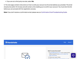 Faculty & Staff Handshake Account Access - Howard University | PDF