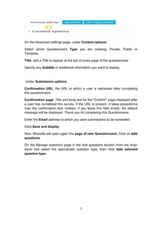 Create a new questionnaire step by step | PDF | Free Download