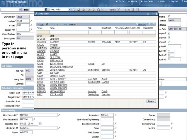 Create a new work order in Ibm Maximo