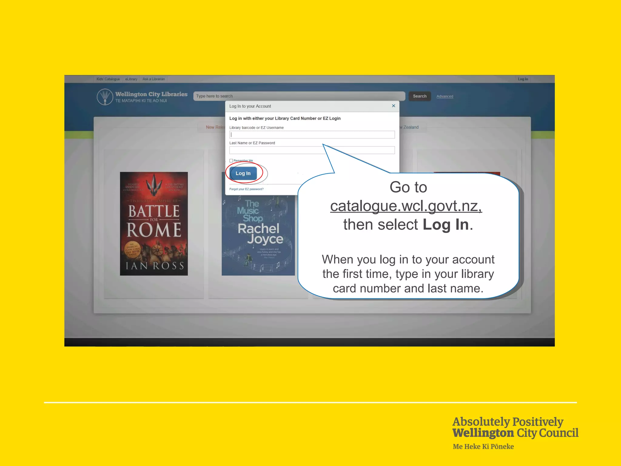 Create an ez login for your account | PPT