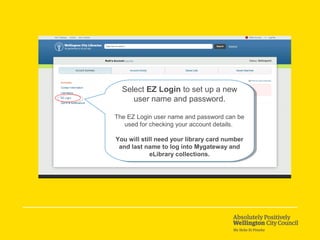 Create an ez login for your account | PPT