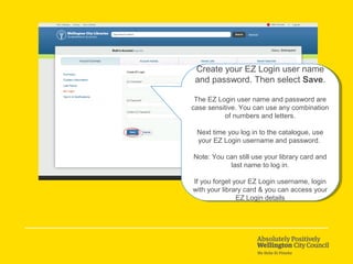 Create an ez login for your account | PPT