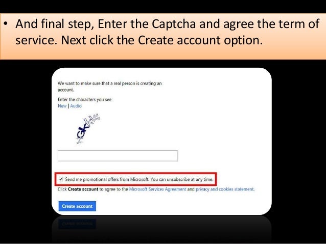 How to create an MSN email account