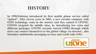 Marketing Strategies Of Ufone | PPTX
