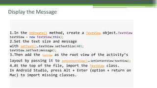 Create an other activity lesson 3 | PPT
