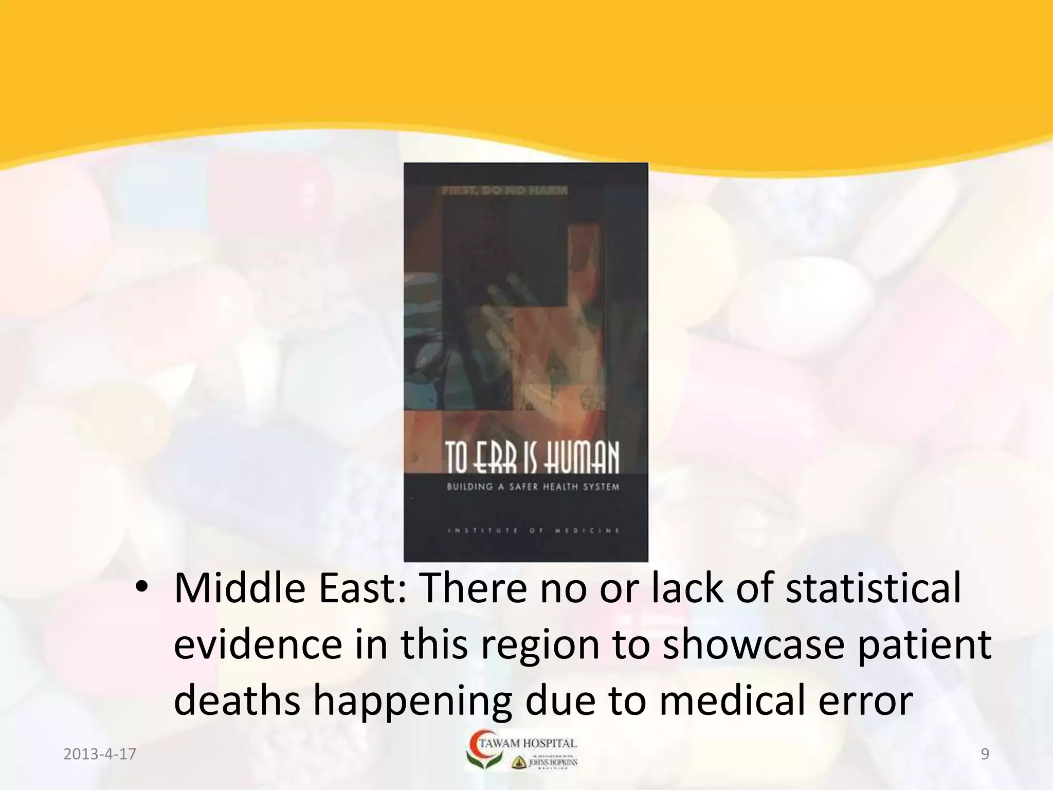 Create a platform for learning from defects | PPTX | Healthcare ...