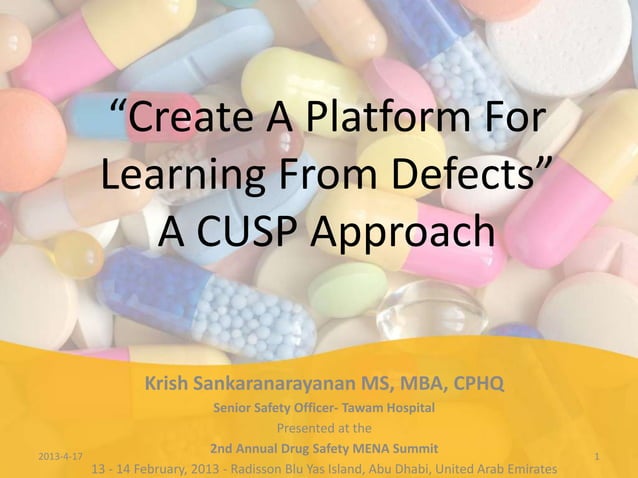 Create a platform for learning from defects | PPTX | Healthcare ...