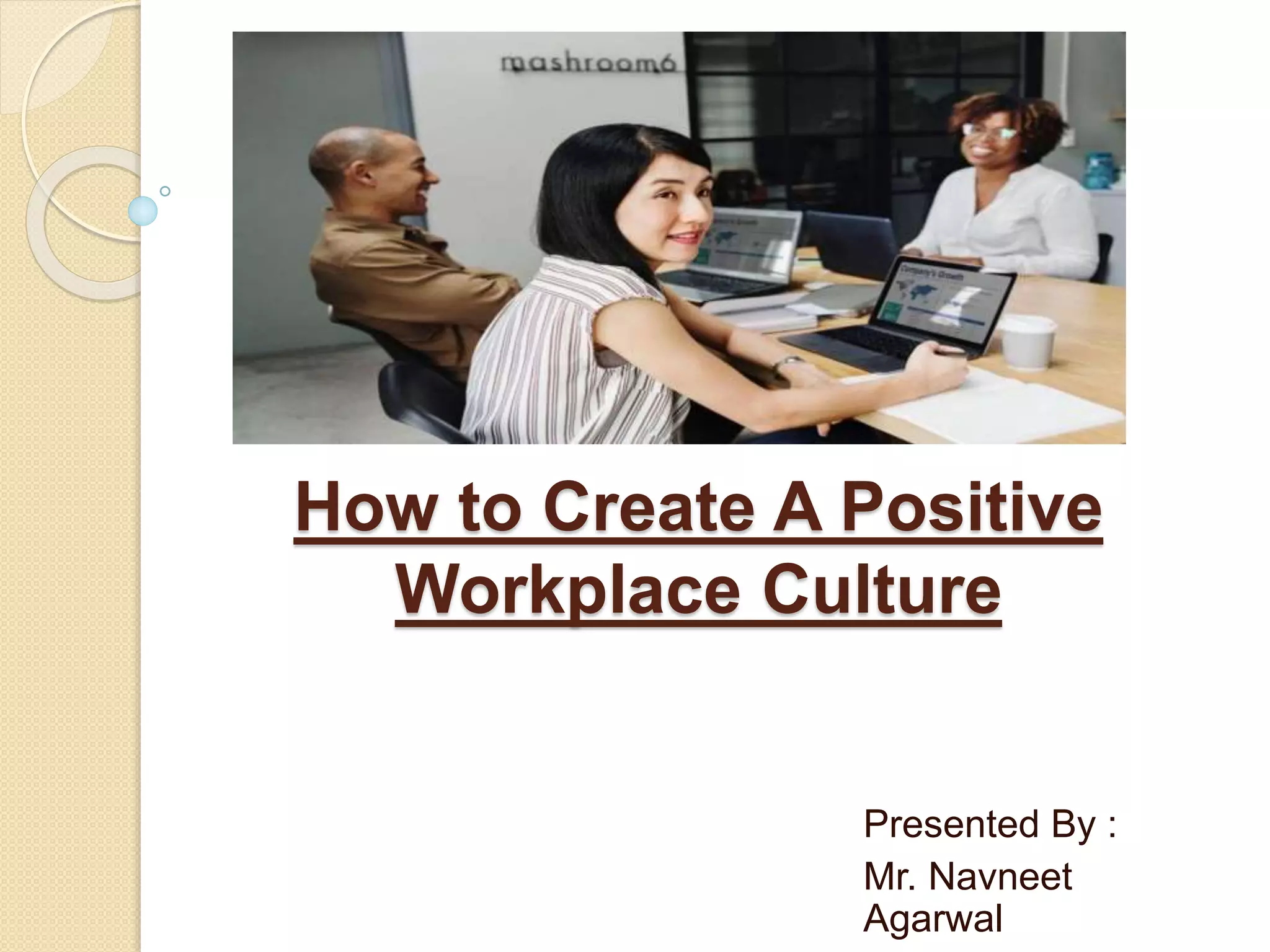 Create A Positive Workplace Culture.pptx | Human Resources | Business