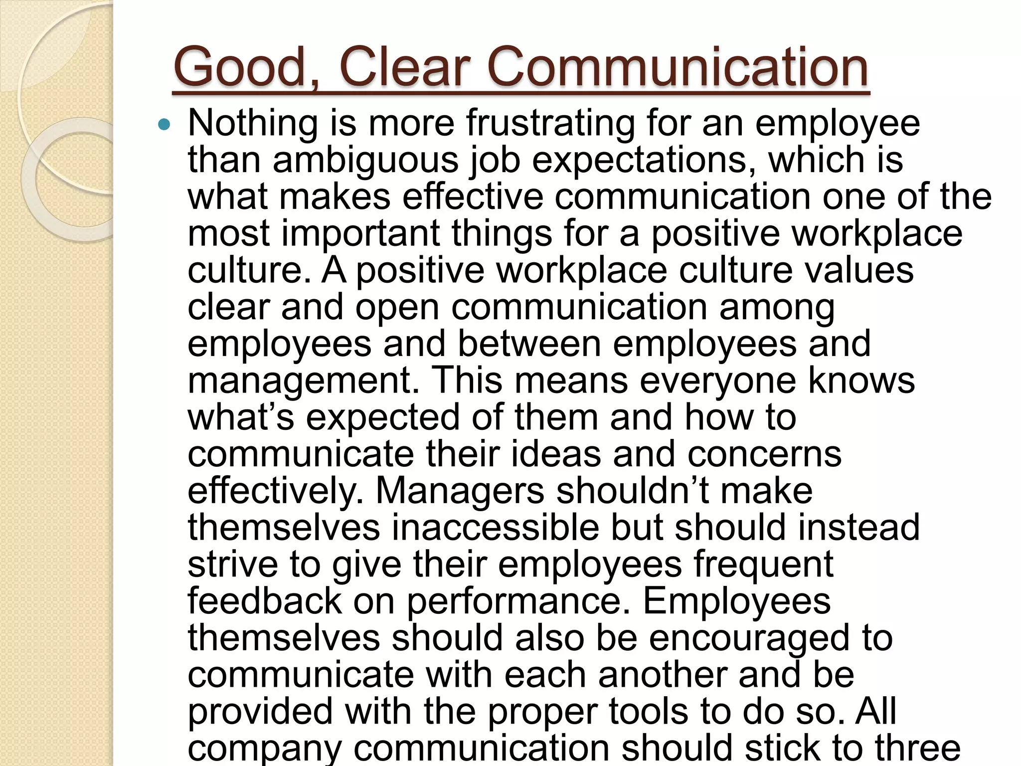 Create A Positive Workplace Culture.pptx | Human Resources | Business