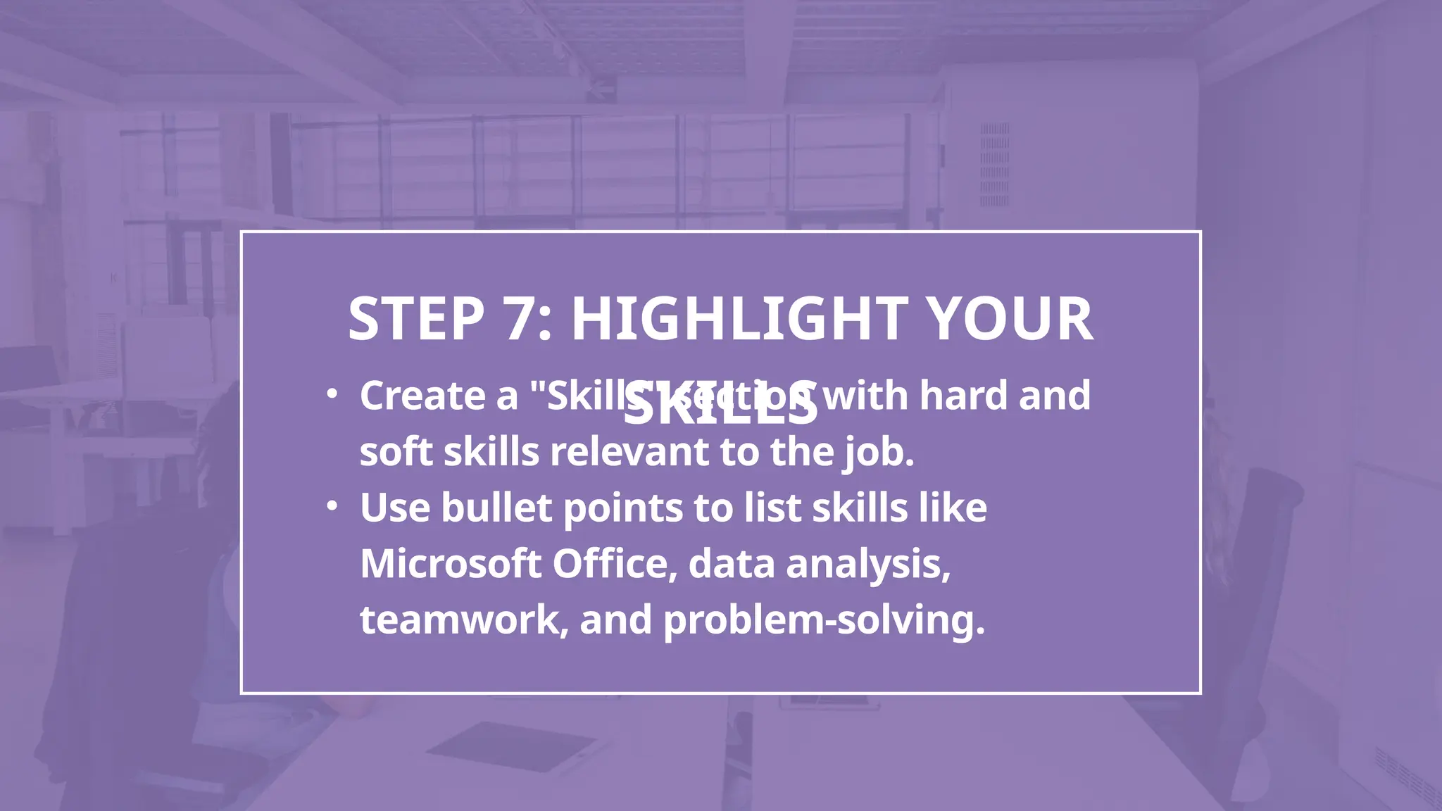 Create a resume in word document presentation.pptx