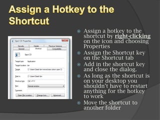Create a shortcut or hotkey to eject the CD/DVD Drive | PPT
