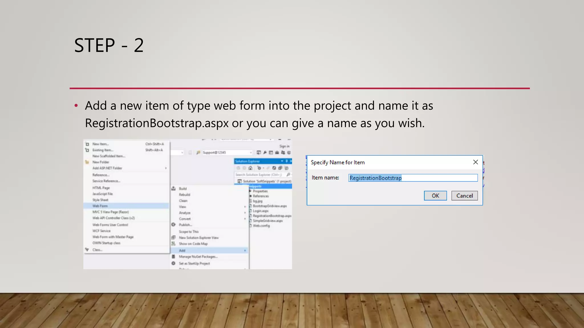 Create a simple and elegant bootstrap registration page | PPTX