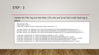 Create a simple and elegant bootstrap registration page | PPTX