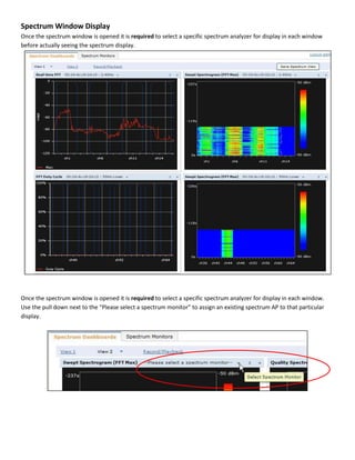 Create a spectrum analysis ap group | PDF