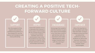 Create a tech forward environment | PPT