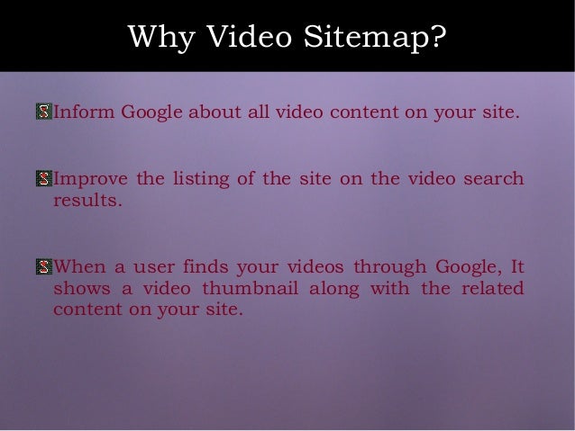 Create a video sitemap for your embedded you tube videos