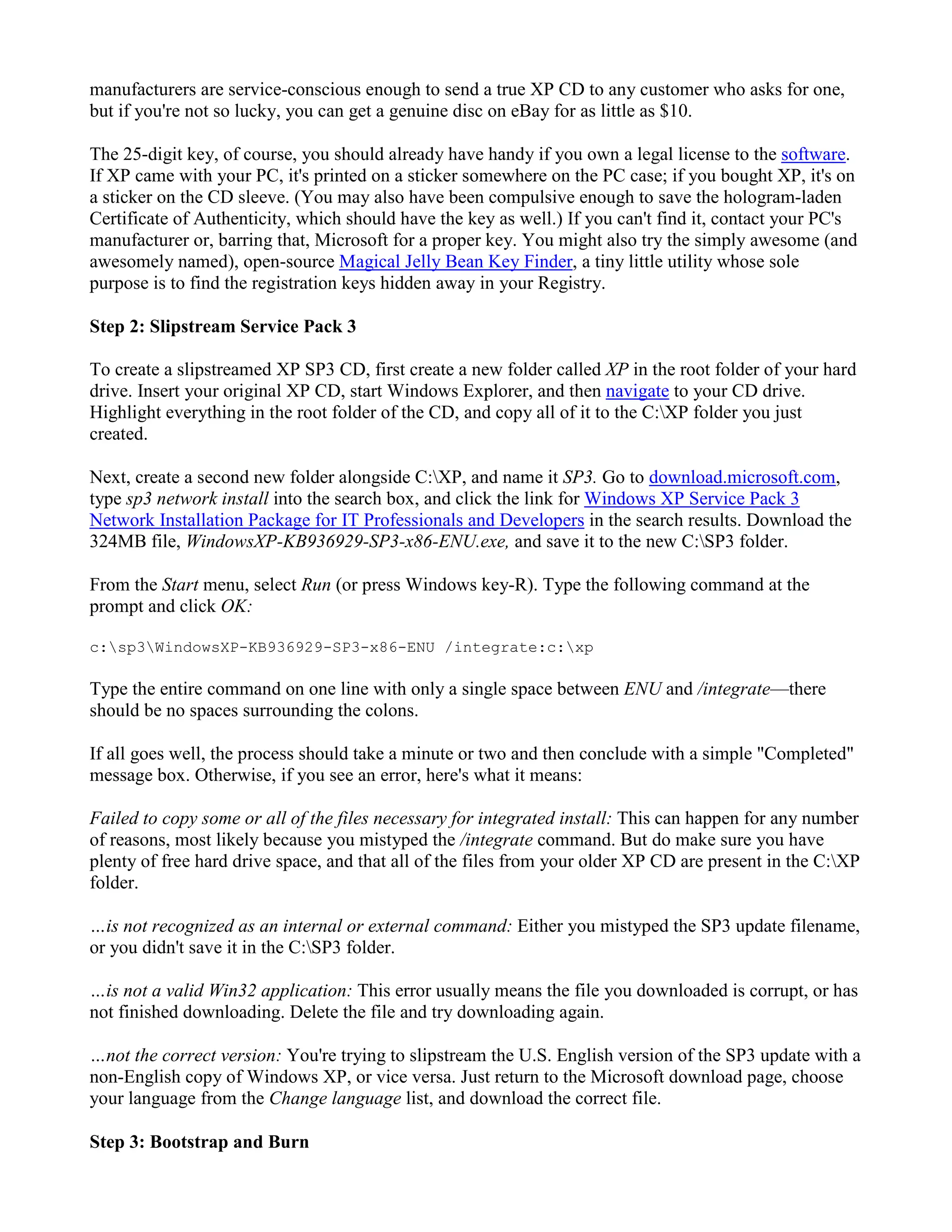 Createa Xp Recovery Diskwith Sp3 | PDF | Computing | Technology & Computing