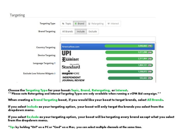 Creating a Brand, Topic, or Interest Boost | PPT