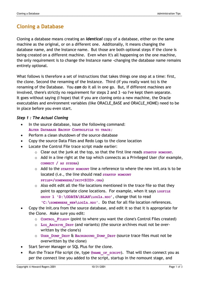 Createclone | PDF | Operating Systems | Computer Software and Applications