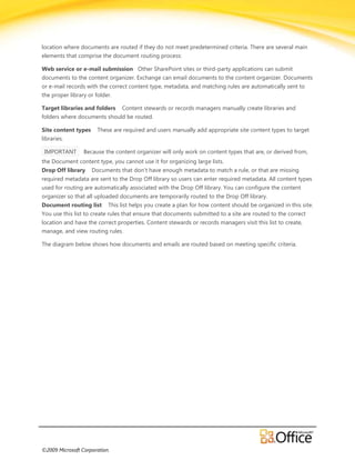 Create Content Organizer Rules to Route Documents - SharePoint 2010 ...
