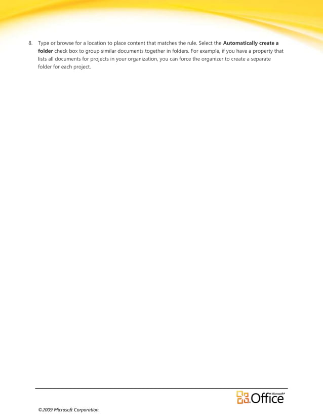 Create Content Organizer Rules to Route Documents - SharePoint 2010 ...
